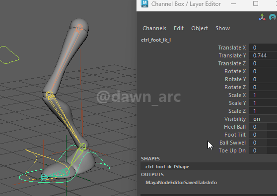[Maya]Rigging 16 - Ankles & Heels